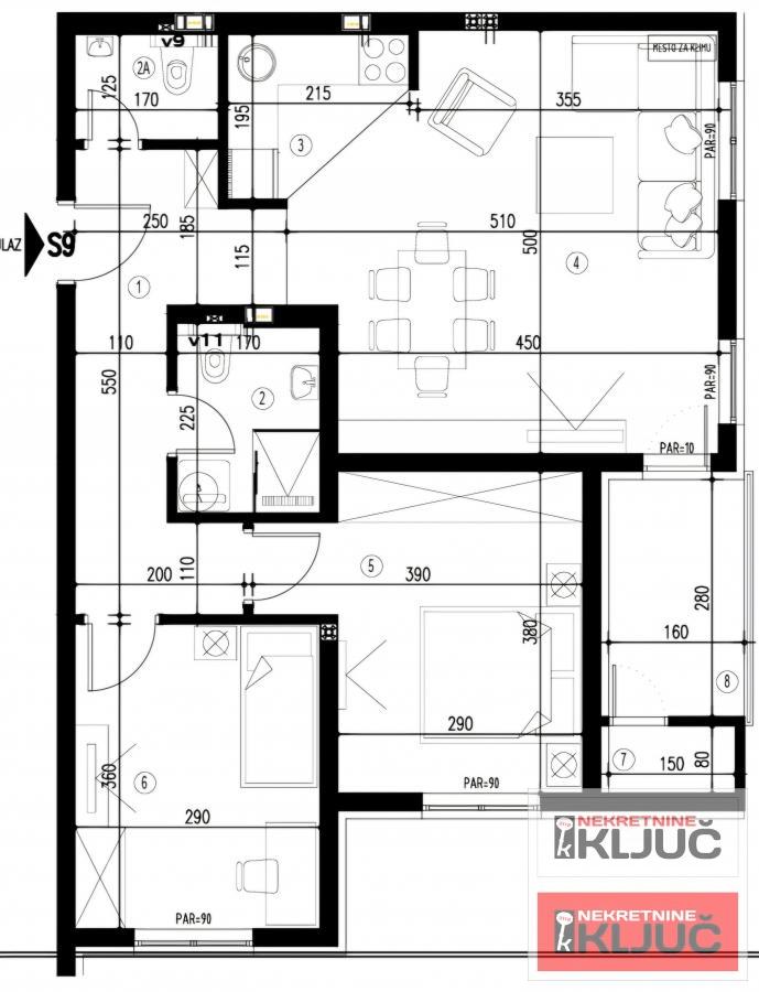 TELEP, 67m2, Trosoban sa pdv