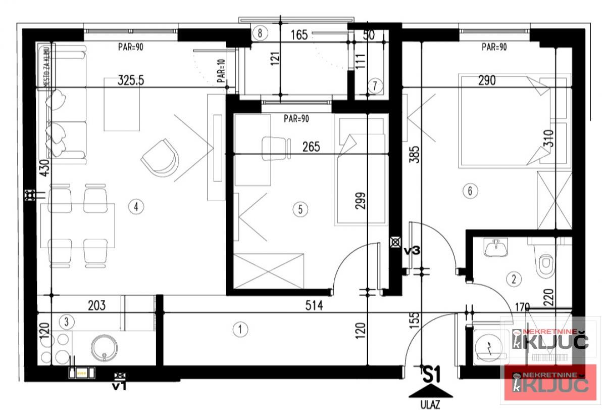 TELEP, 46m2, Dvoiposoban sa pdv