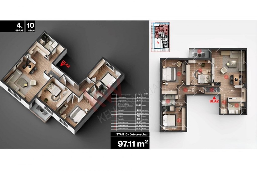 Zvezdara Cvetkova pijaca – 97, 11m²