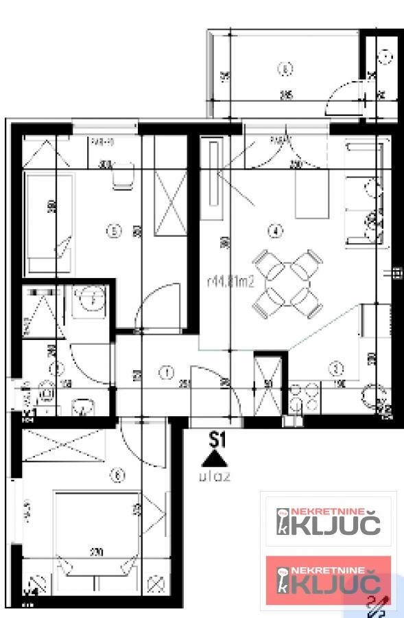 ADICE, 45m2, Dvoiposoban sa pdv