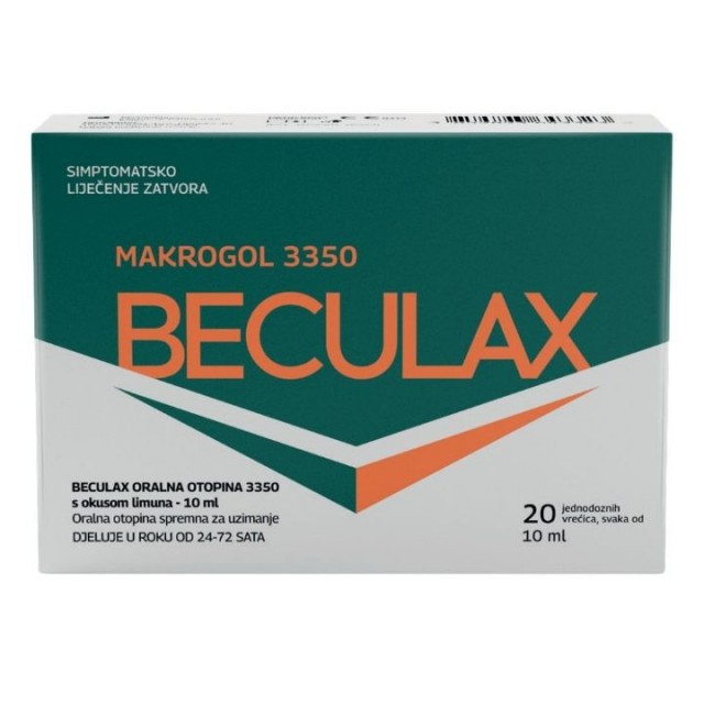 BECULAX MACROGOL 3350 20 x 10 ML