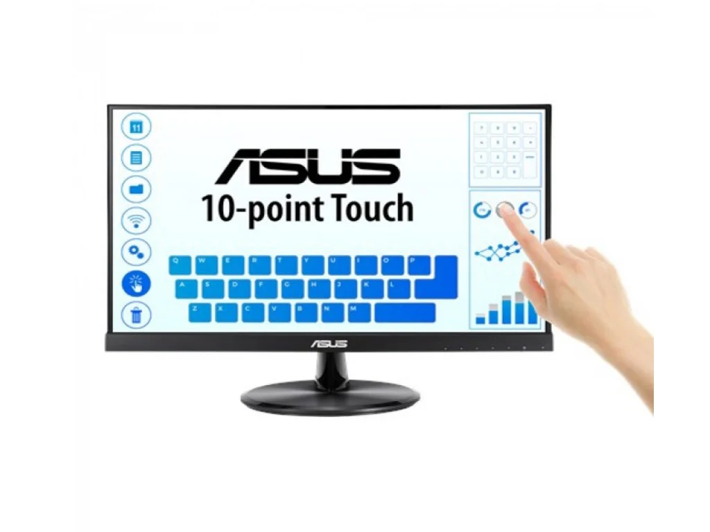 Monitor ASUS VT229H 21.5″/IPS, touch/1920×1080/60Hz/5ms GtG/VGA,HDMI/VESA/zvucnici/crna
