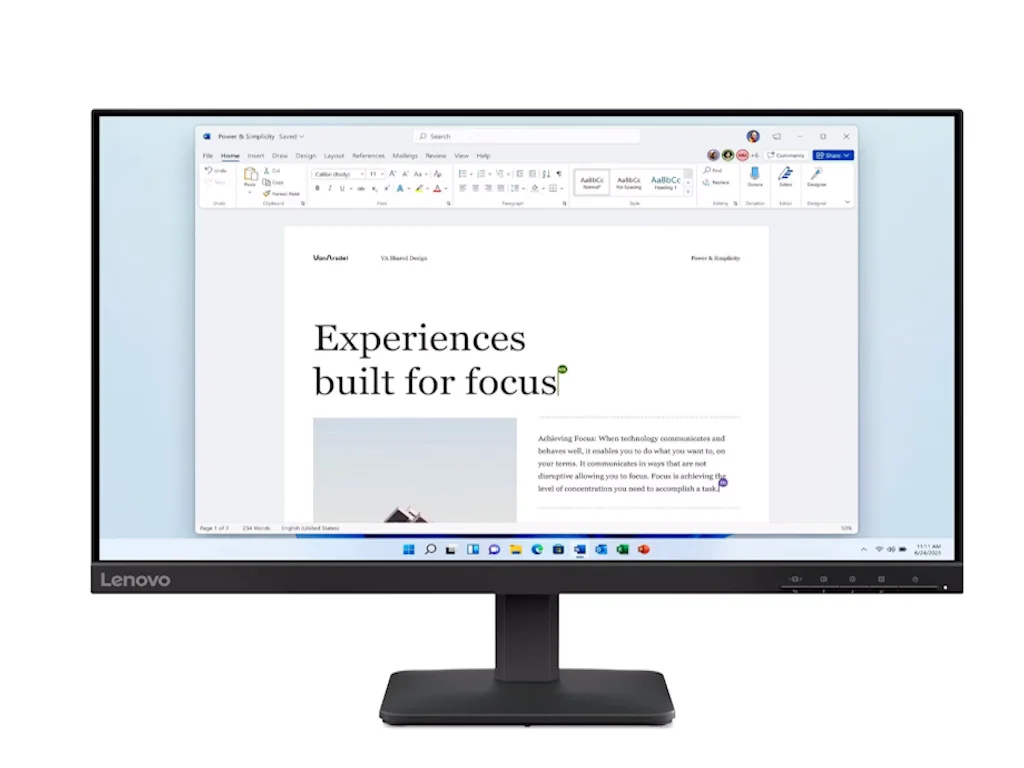 Monitor LENOVO L24-4e 23.8 „/IPS/1920×1080/100Hz/4ms/HDMI, VGA/crna