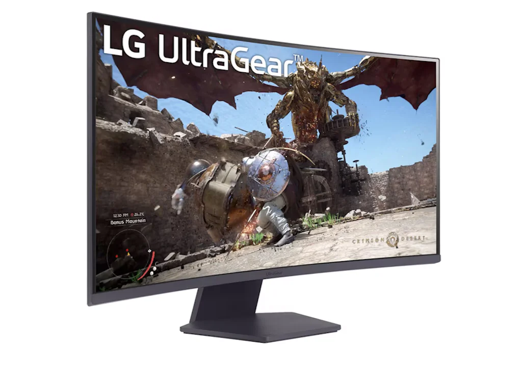 Monitor LG 32GS60QC-B 31.5″/VA,zakrivljen/2560×1440/180Hz/1ms GtG/HDMIx2,DP/freesync/VESA/crna
