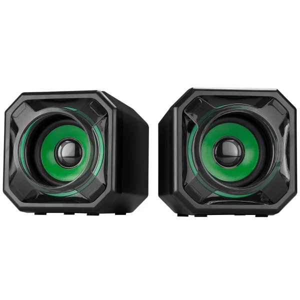 Zvučnici 2.0 Mikado MD-177 5Wx2 USB zeleno crni