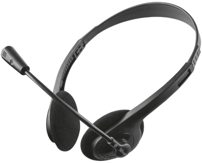 Slušalice TRUST Primo Chat Headset žicne/3,5mm+2×3,5mm/crna