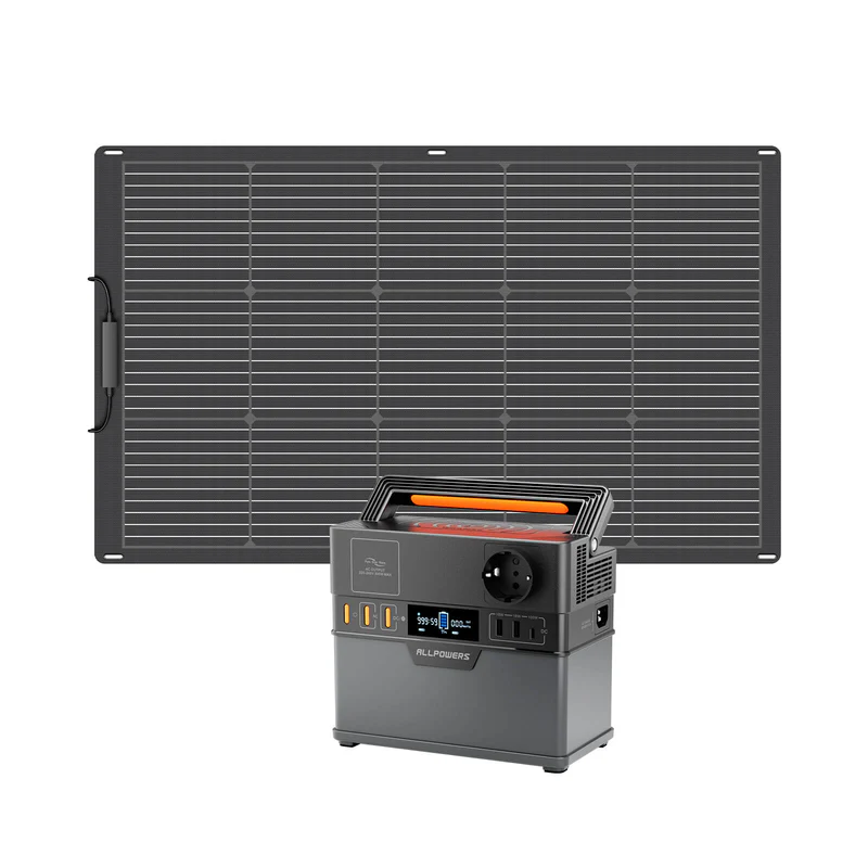 ALLPOWERS Solarni Generator Set 300W (S300 PLUS + SF100 100W Fleksibilni Solarni Panel)