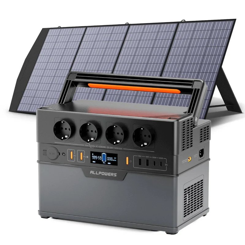ALLPOWERS Solarni Generator Set 1500W (S1500 PLUS + SP033 200W Solarni Panel)