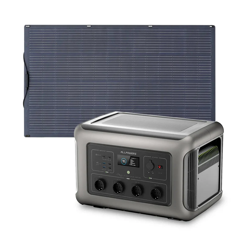 ALLPOWERS Solarni Generator Set 3500W (R3500 + SF200 200W Fleksibilni Solarni Panel)