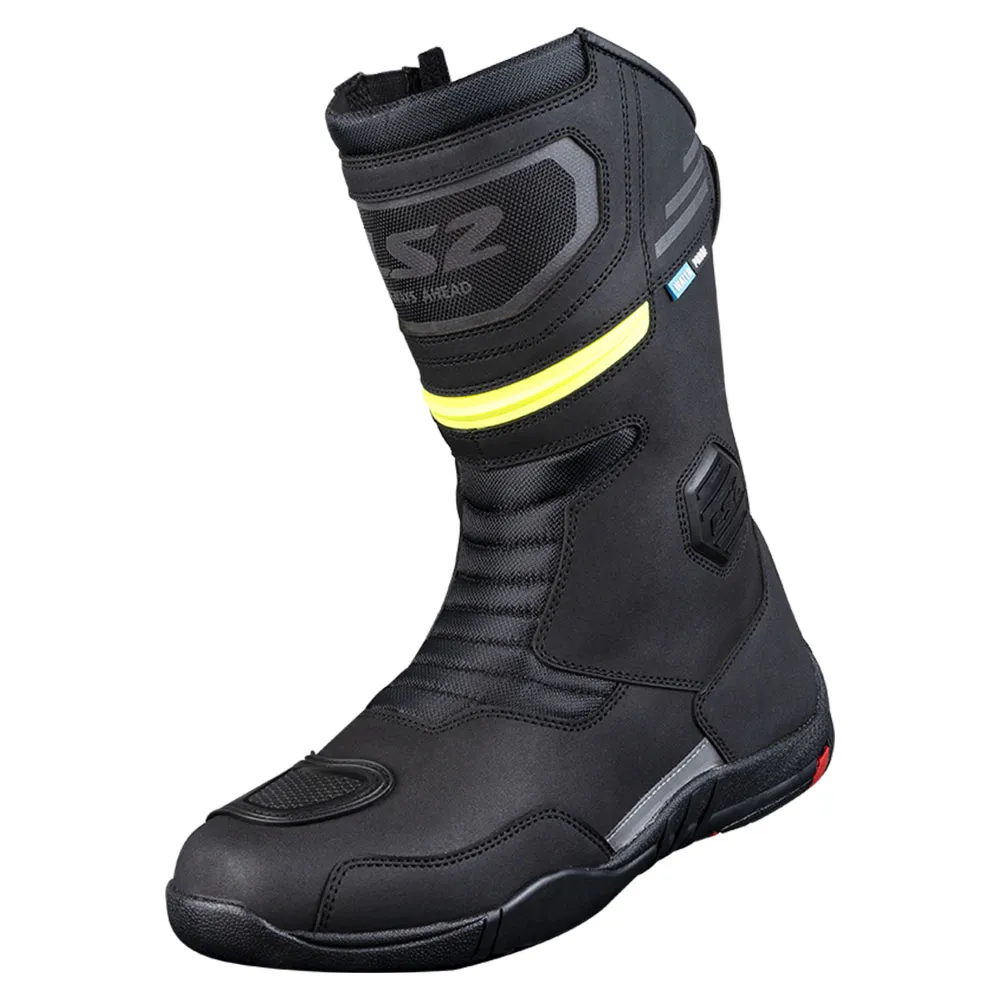 Moto čizme kožne LS2 GOBY WP muške crno zelene