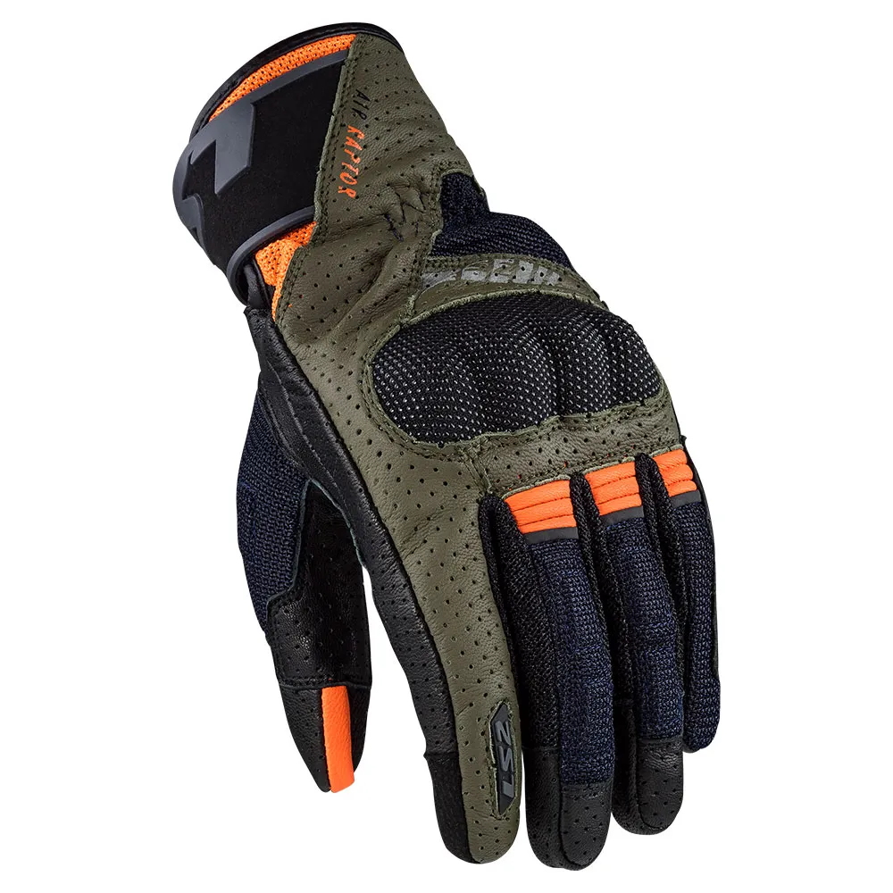 Moto rukavice LS2 AIR RAPTOR zeleno plave