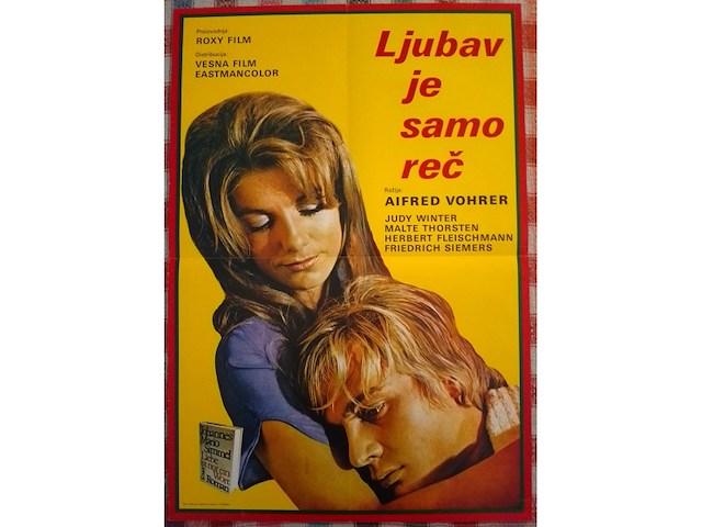 plakat LJUBAV JE SAMO REČ