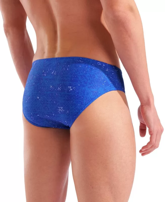M ARENA RIBBED SWIM BRIEFS ROYAL MULTI