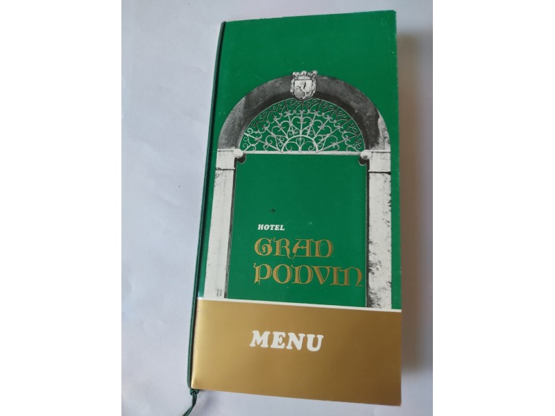 HOTEL GRAND PODVIN MENU SFRJ 1973.