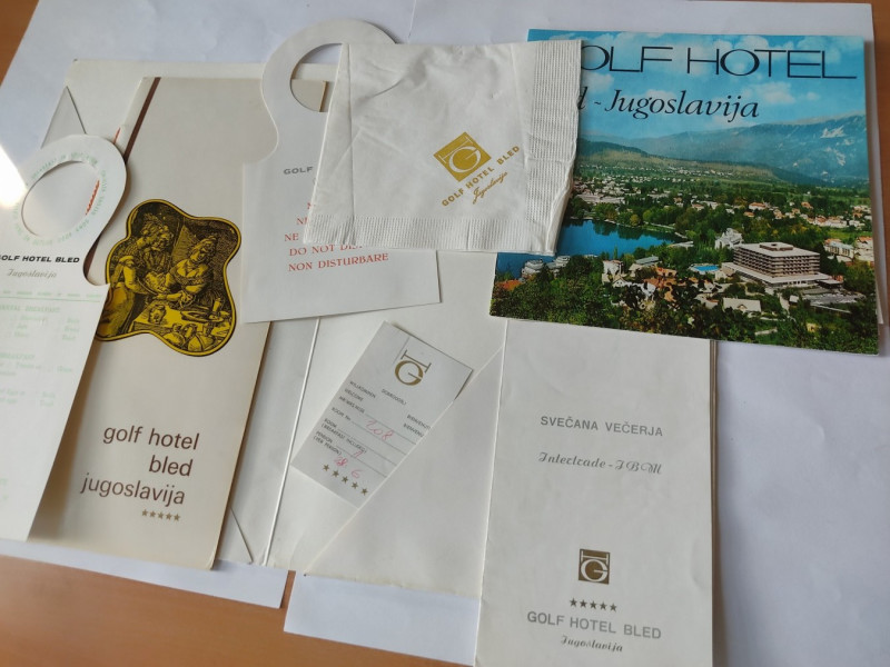 GOLF HOTEL BLED JUGOSLAVIJA LOT PREDMETA 70-TE SFRJ