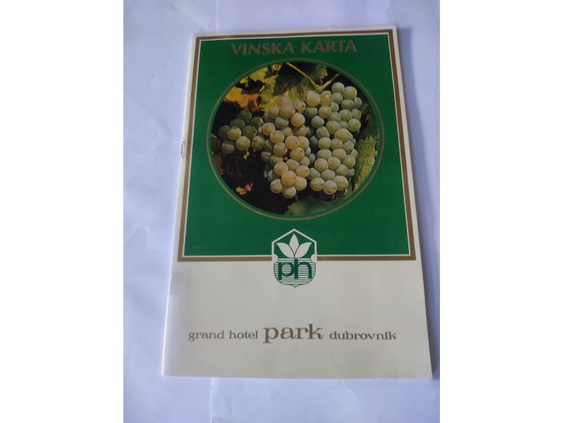 VINSKA KATA GRAND HOTEL PARK DUBROVNIK SFRJ