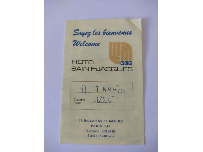 HOTEL SAINT JACQUES PARIS KARTA ZA HOTEL I MAPA