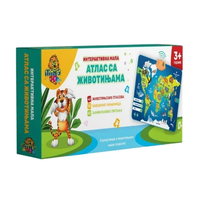 Milla Toys interaktivna dečija mapa Atlas