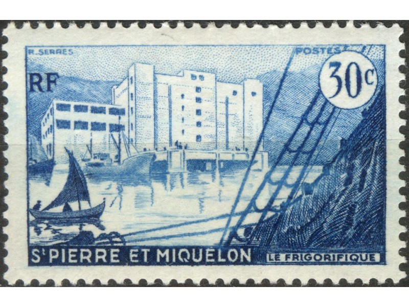 kt686dz 22.okt1956 S'PierreEtMiquelon Mi375 ** 1o4
