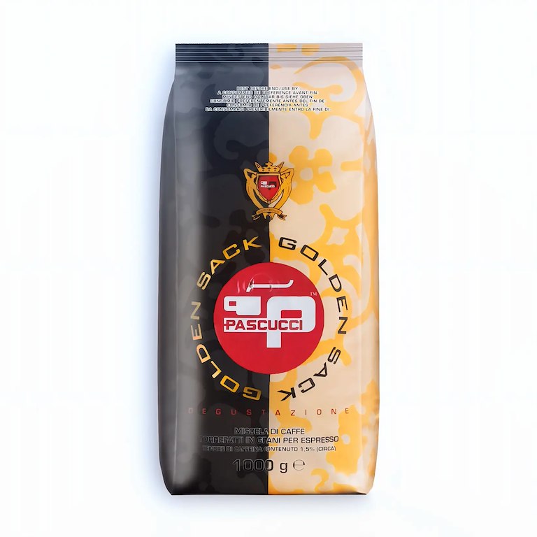 Caffe Pascucci Kafa u zrnu Golden Sack, 1 kg