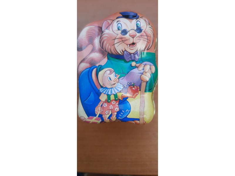 Vintage Kinder kutija – Collezione Pinocchio “Gato"