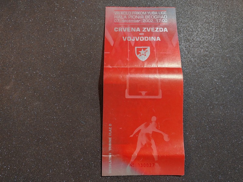 KK CRVENA ZVEZDA - KK VOJVODINA 07.12.2002.