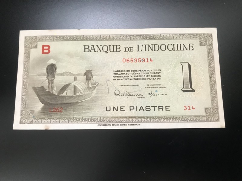 INDOKINA 1 PIASTRES.
