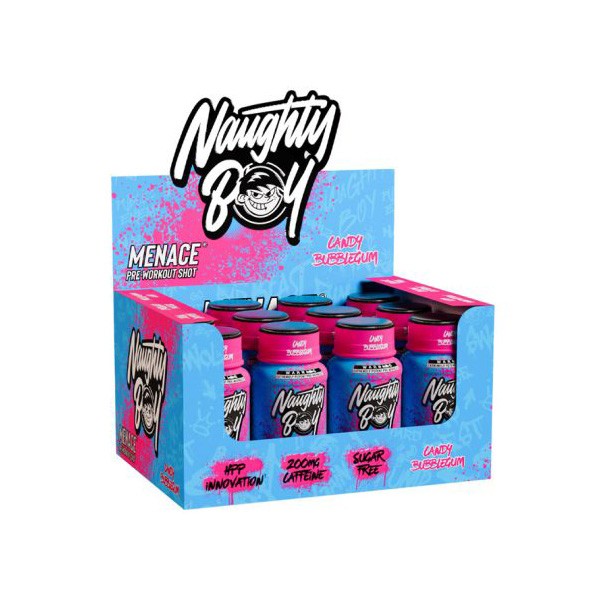 Naughty Boy Menace Shot 60ml Candy-Bubblegum