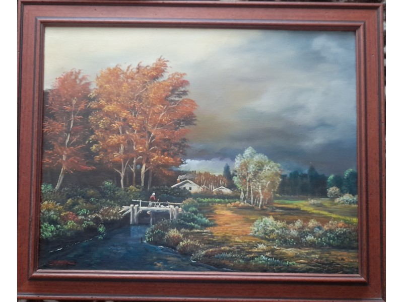 Stanojev Milorad Širajski, ulje