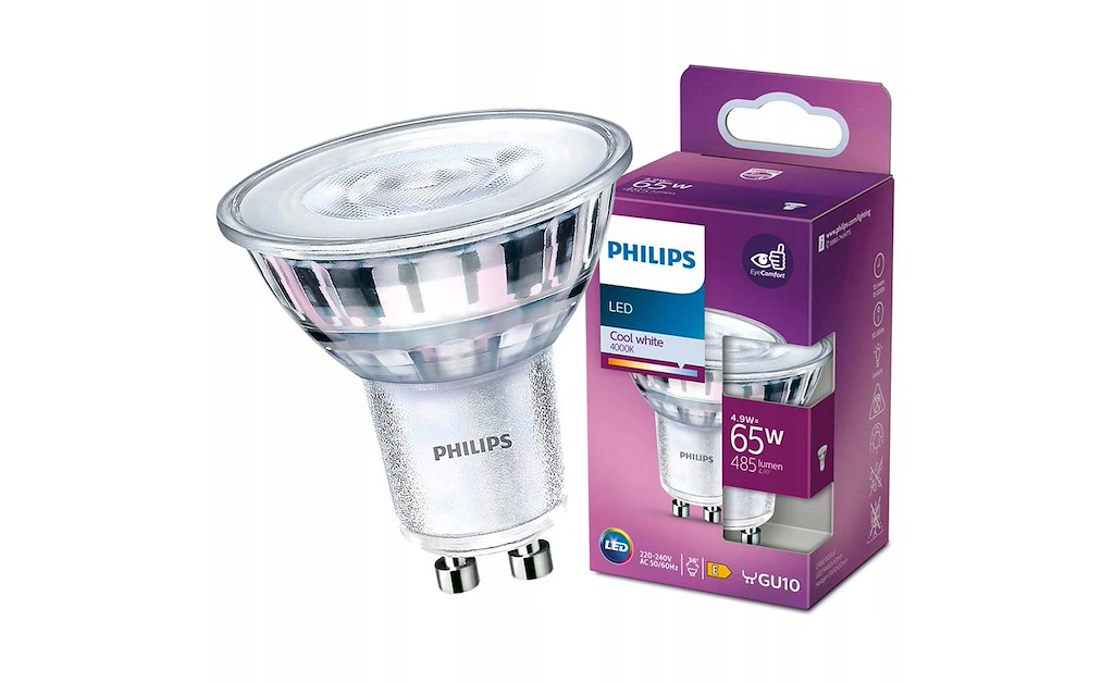 Sijalica Philips LED GU10 4000K 65W