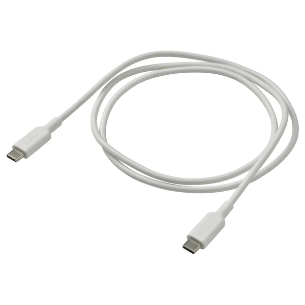 Kabl USB-C - kabl USB-C, bela, 1.0 m