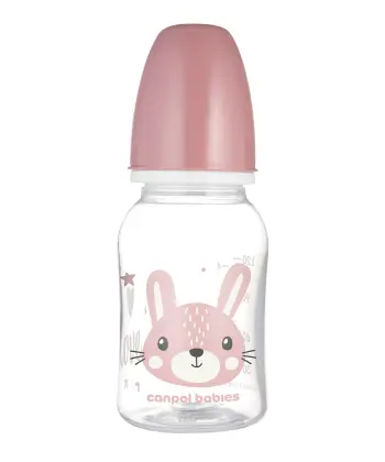 Canpol babies Flašica za bebe Cute Animals 120ml, Roze
