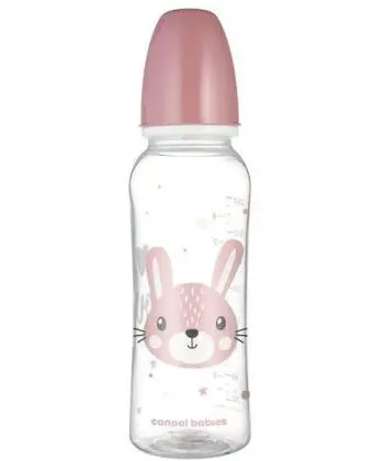 Canpol Bbabies Flašica za bebe Cute animals, 250ml, Roze