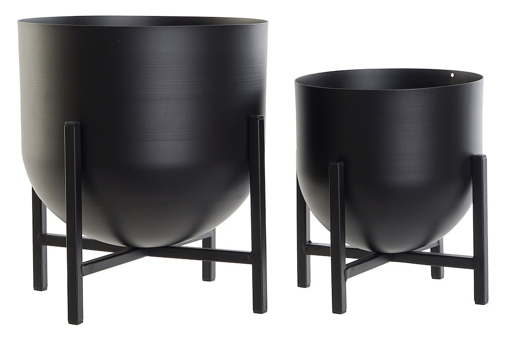 SET DRŽAČA ZA SAKSIJE BLACK 24X24X25,5