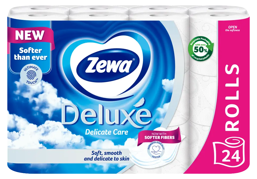 Zewa Toalet papir Deluxe Delicate Care White, Troslojni, 24 komada