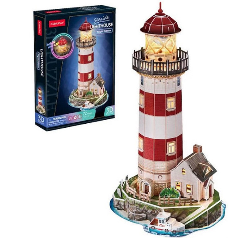 CubicFun 3D LED Puzzle Night Edition Lighthouse L540H CBF205409