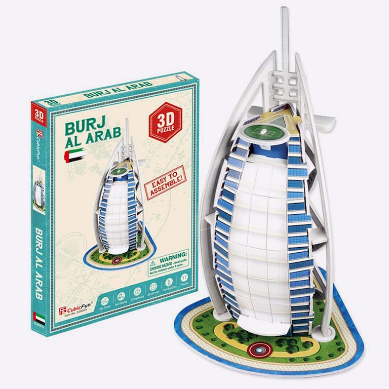 CubicFun 3D Puzzle Burj Al Arab 17pcs CBF230074