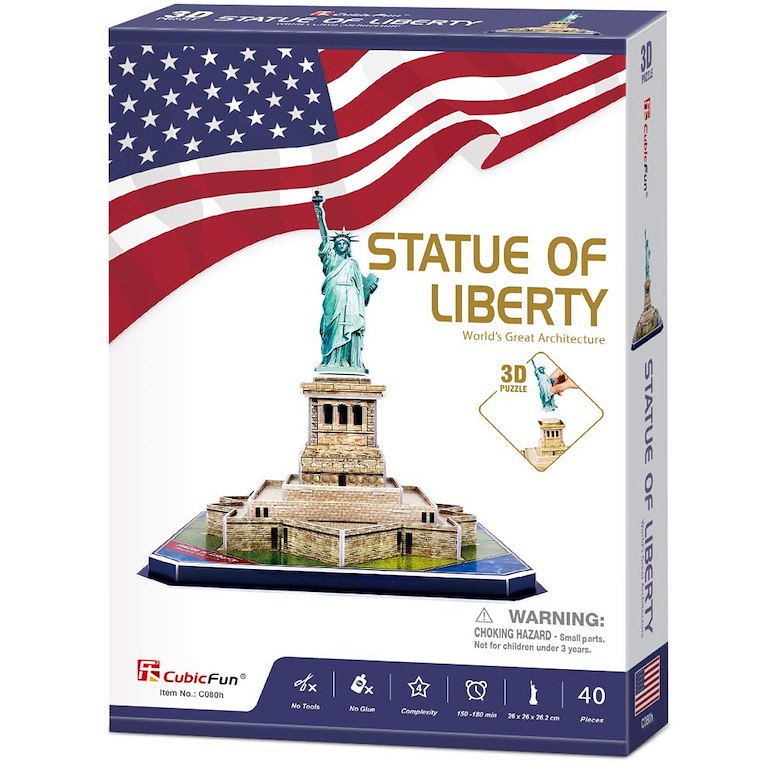 CubicFun 3D Puzzle Statue of Liberty 39pcs C080/CBF200800