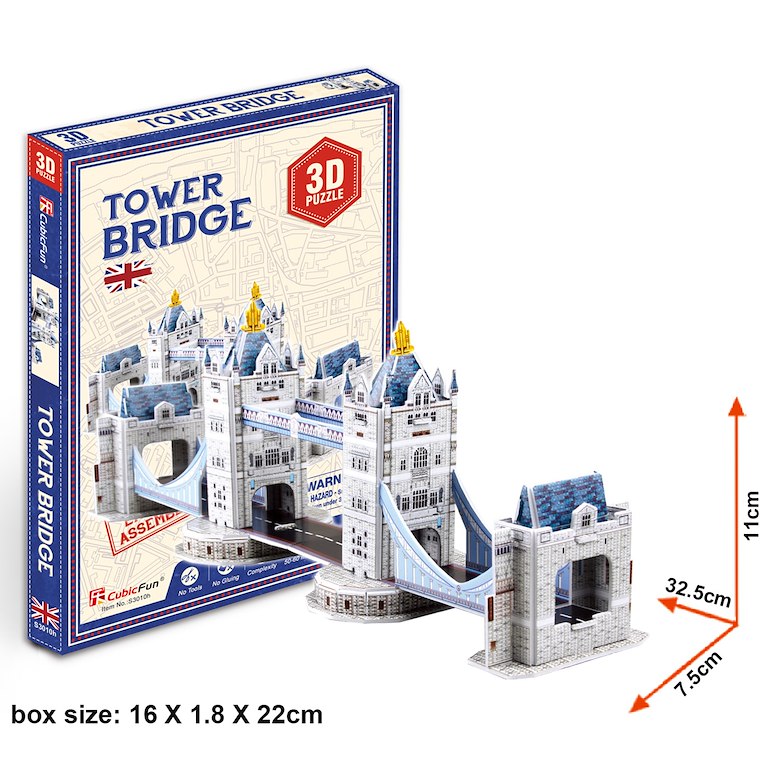 CubicFun 3D Puzzle Tower Bridge 32pcs CBF230104