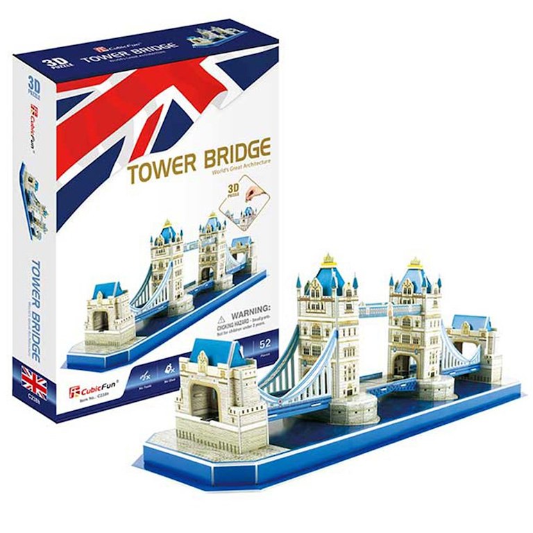 CubicFun 3D Puzzle Tower Bridge 52pcs CBF202385