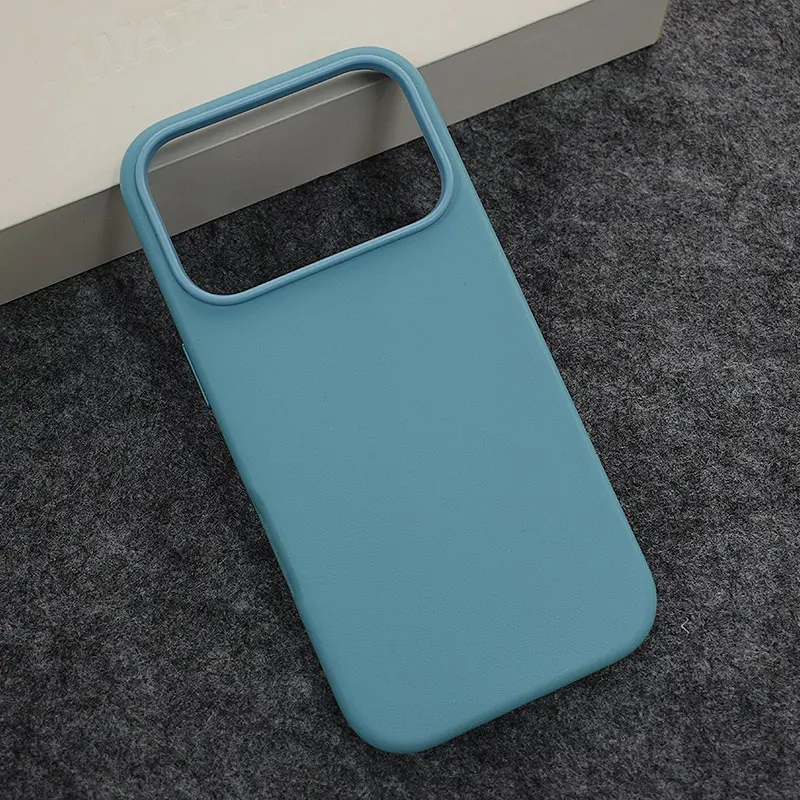 Maska za iPhone 17 Pro Max Beautiful Shine Leather svetlo plava