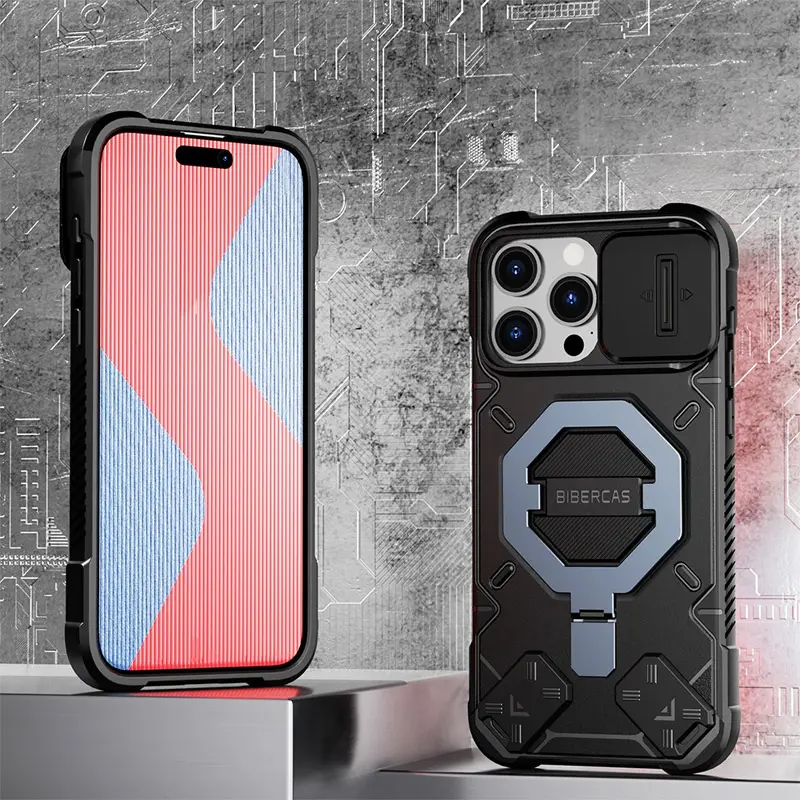Maska za iPhone 15 Pro Max Bibercas Matrix crna