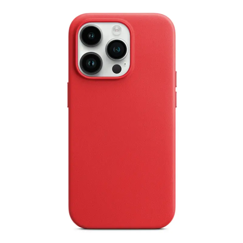 Maska za iPhone 14 Pro Max Beautiful Shine Leather crvena