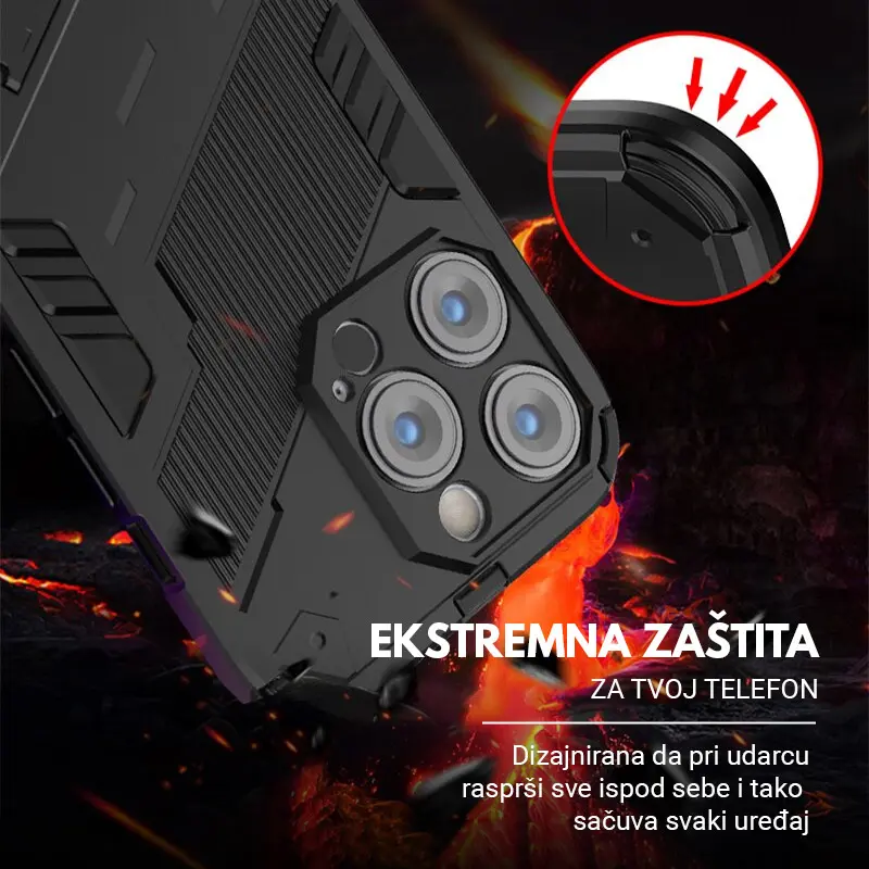 Maska za iPhone 14 Pro Bibercas crna