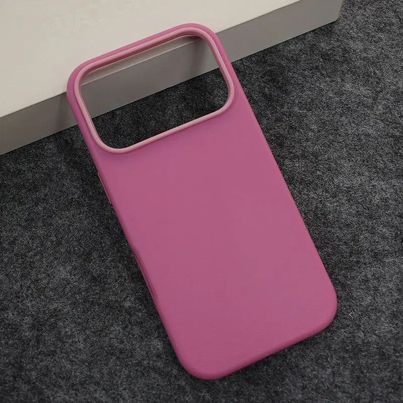 Maska za iPhone 17 Pro Beautiful Shine Leather pink