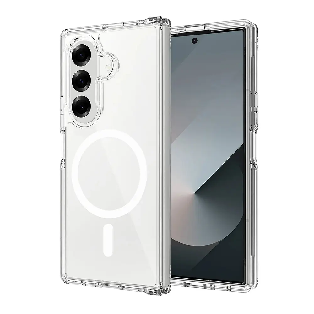 Maska za Samsung Galaxy Z Fold 7 STANDARD MagSafe providna (bela)