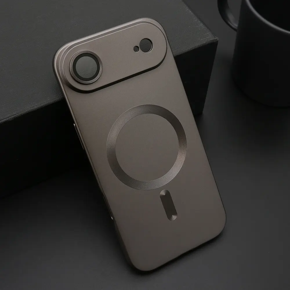 Maska za iPhone AIR (6.6) ELEGANT MAGSAFE siva