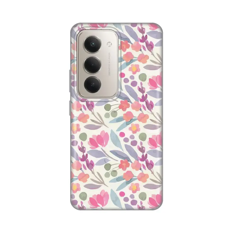 Maska za Xiaomi Redmi 15 4G Watercolor Flowers Silikonska Print