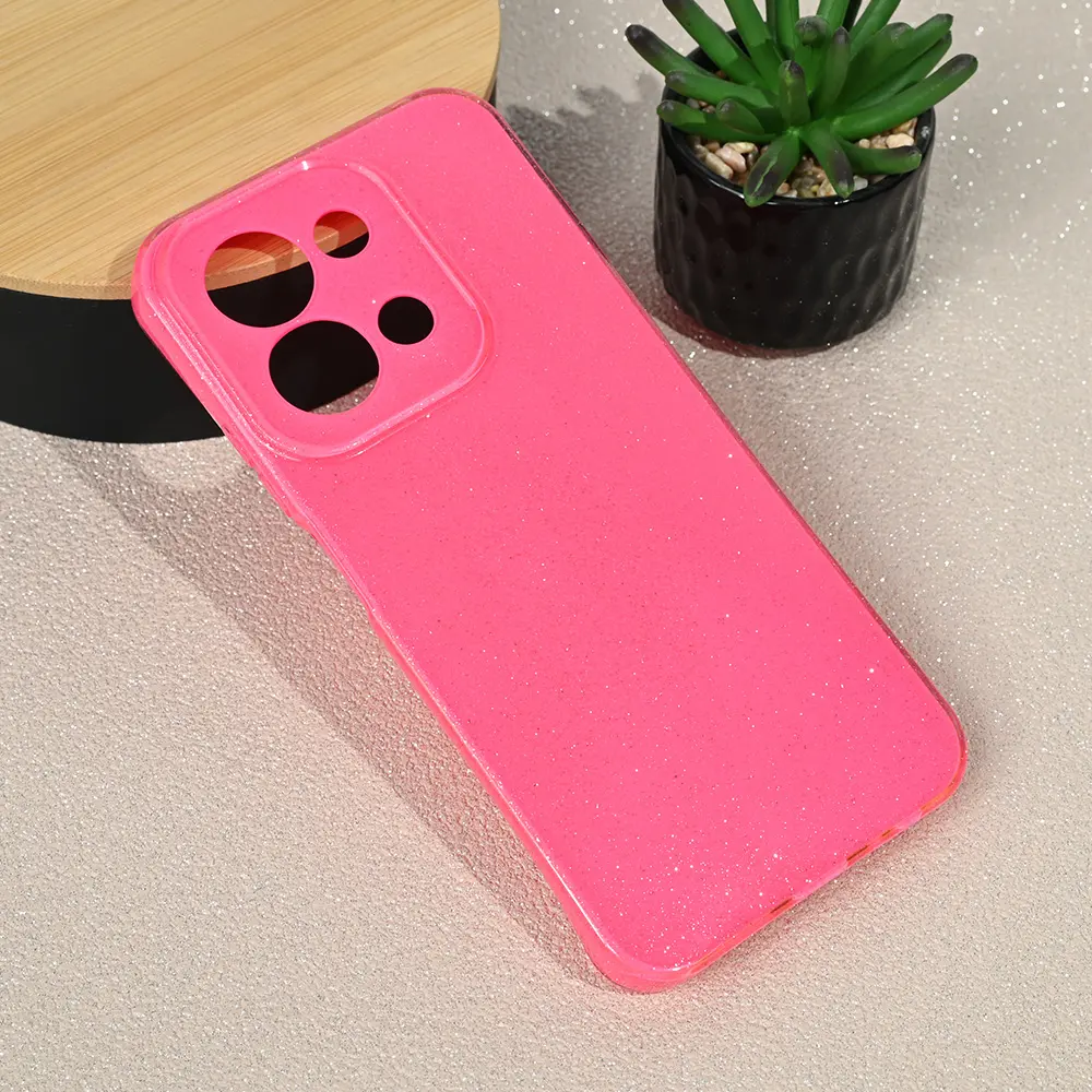Maska za Xiaomi Redmi 15C 4G 173mm Sparkle Dust pink