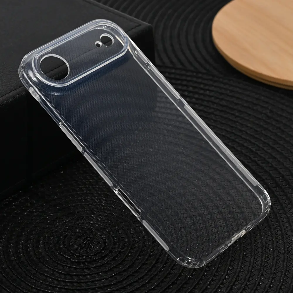 Maska za iPhone 17 Air 6.6 silikonska Ultra Thin with pluggy transparent